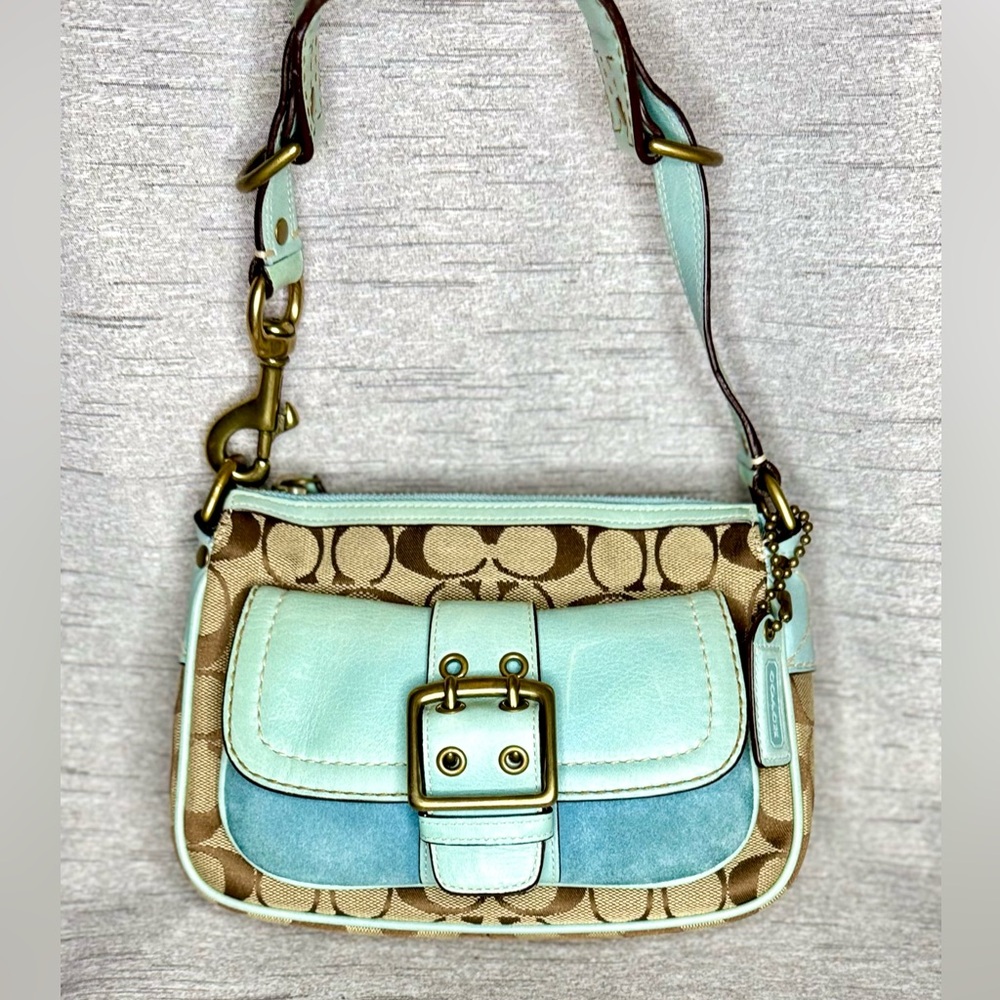 Coach Vintage Y2k Limited Edition Sufflette Suede Lea… - Gem